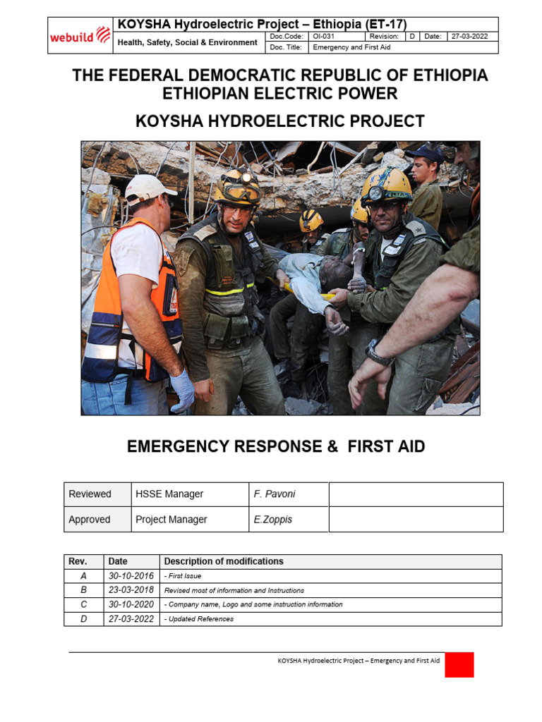 0I-31 - Emergency Response and First Aid - Rev.C | PDF | Emergency ...