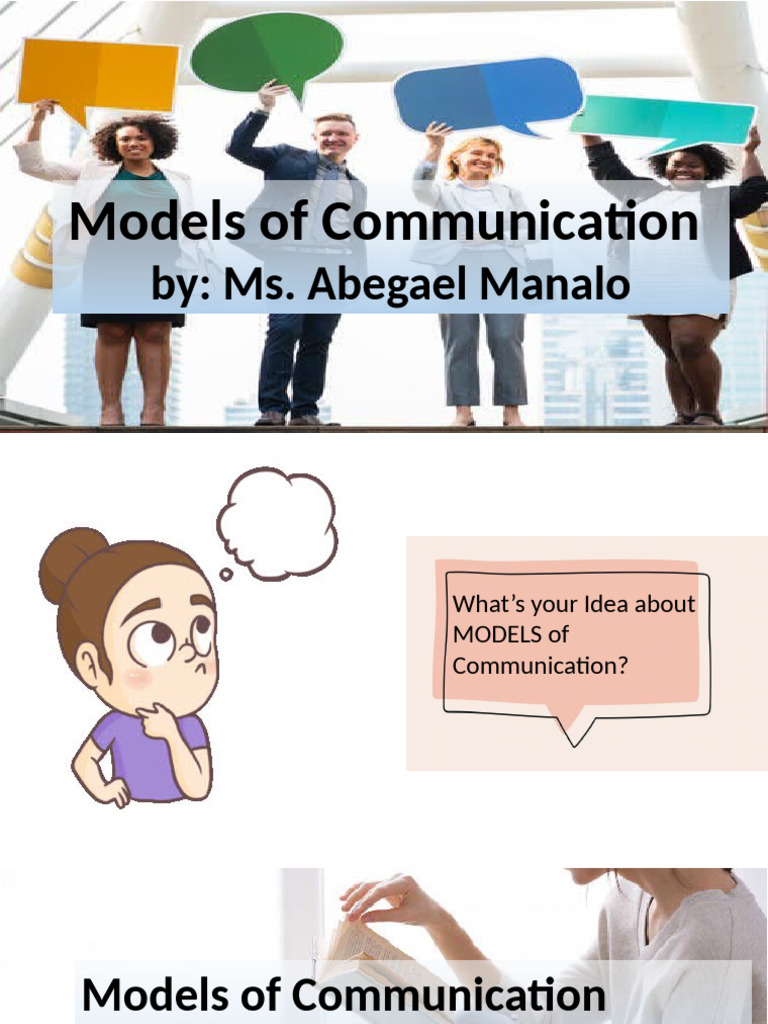 Understanding Communication Models | PDF | Communication | Scientific ...