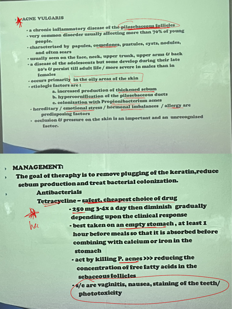 Acne, Disorders of Eccrine and Apocrine | PDF
