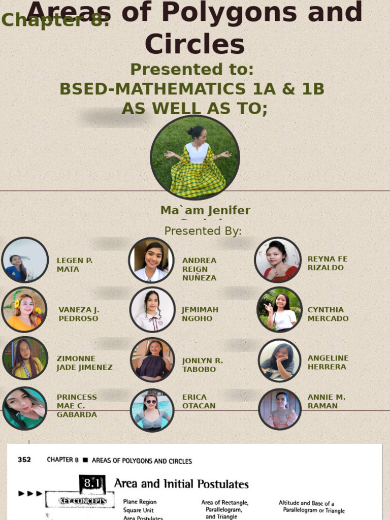 Polygon and Circle Area Calculations | PDF
