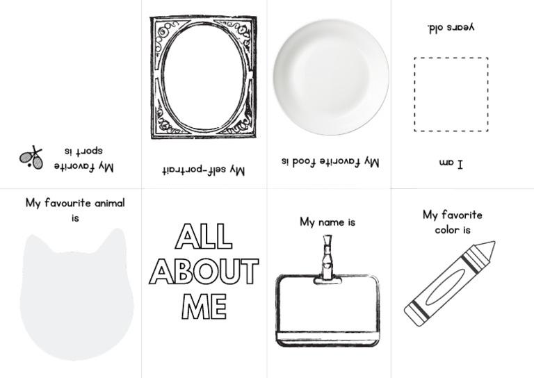 All About Me Foldable Book CI | PDF