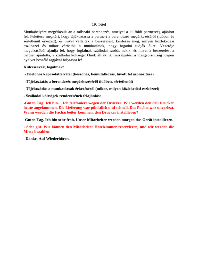 Tétel | PDF