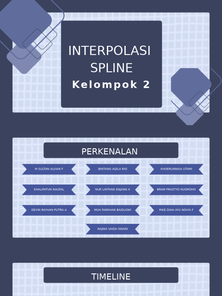 Kelompok 2 - Tgs8 - PPT Interpolasi Spline | PDF
