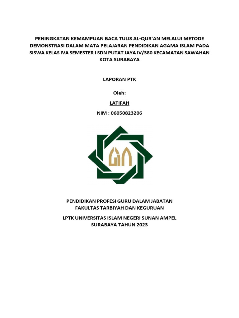 PTK Bab 1-5 Revisi | PDF