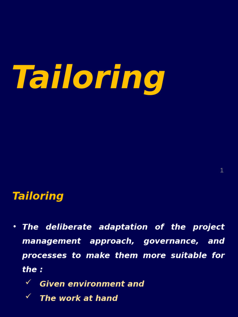 12 Tailoring Performance Domains 08092024 012737am | PDF | Project ...
