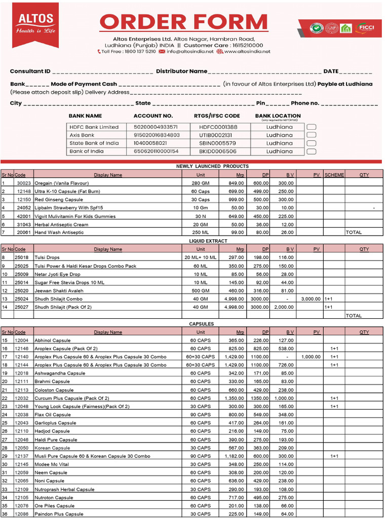 Altos Product Price List 2024 | PDF | Shirt | T Shirt