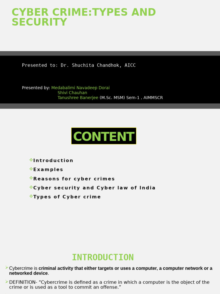 BC613 Cyber Crime | PDF | Cybercrime | Malware
