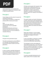1992 Rio Declaration Overview | PDF | Sustainability | Sustainable ...