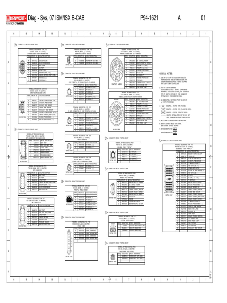 P94-1621 Diag-Sys, 07 ISM, ISX B-CAB | PDF | Throttle | Vehicles