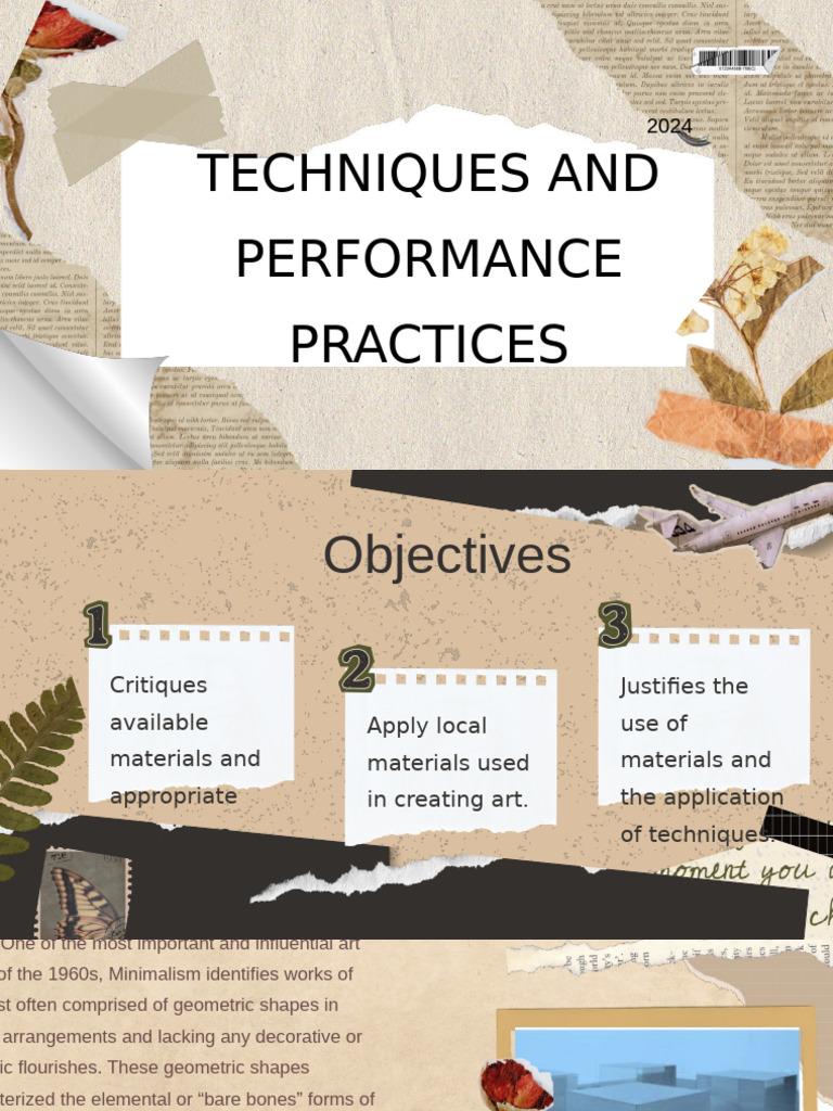 Techniques and Performance Practices | PDF | Cubism | Aesthetics