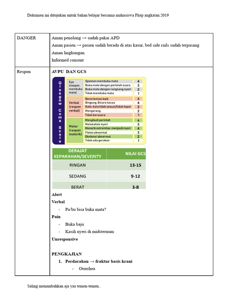 Persiapan OSLER - Simulasi Kasus TTIK | PDF