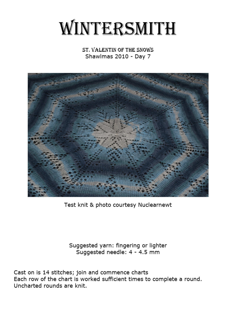 WinterSmith | PDF | Knitting | Wool