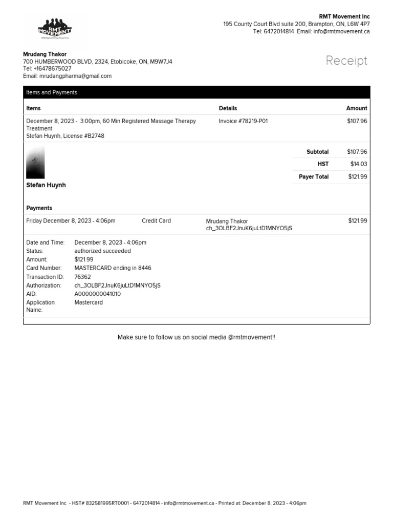 RMTMovement Receipt 2023 12 08 | PDF