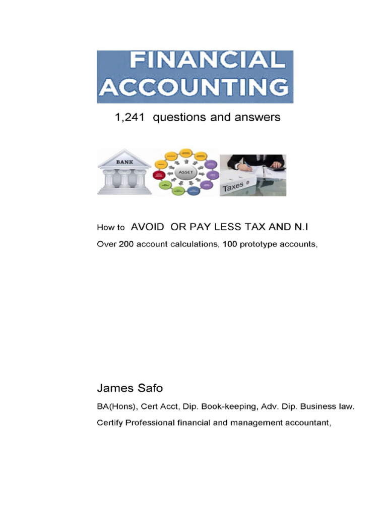 FINANCIAL ACCOUNTING - 1,241 Questions and Answers | PDF | Taxes ...