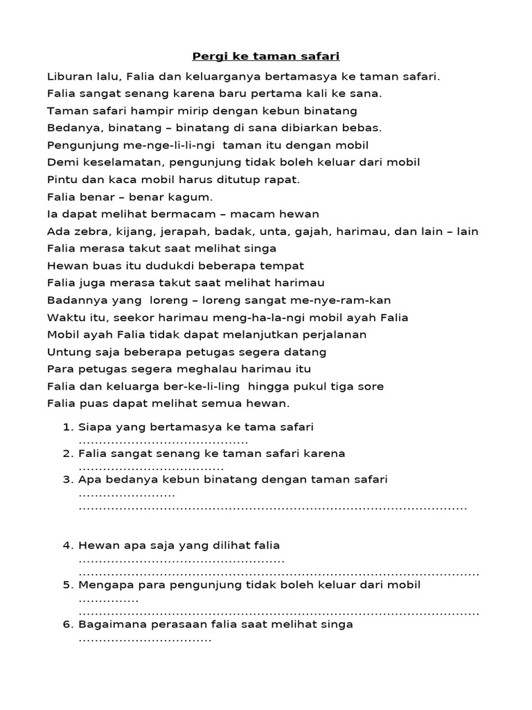 Membaca 1 | PDF