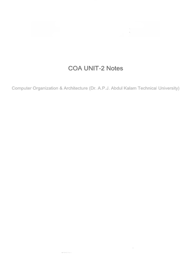 coa unit 2 | PDF