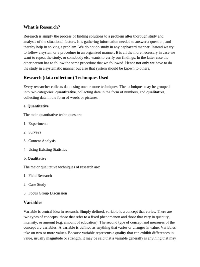 Research Proposal Handout | PDF | Data | Quantitative Research
