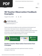Classroom Observation Forms 2024 2025 | PDF | Learning | Teachers