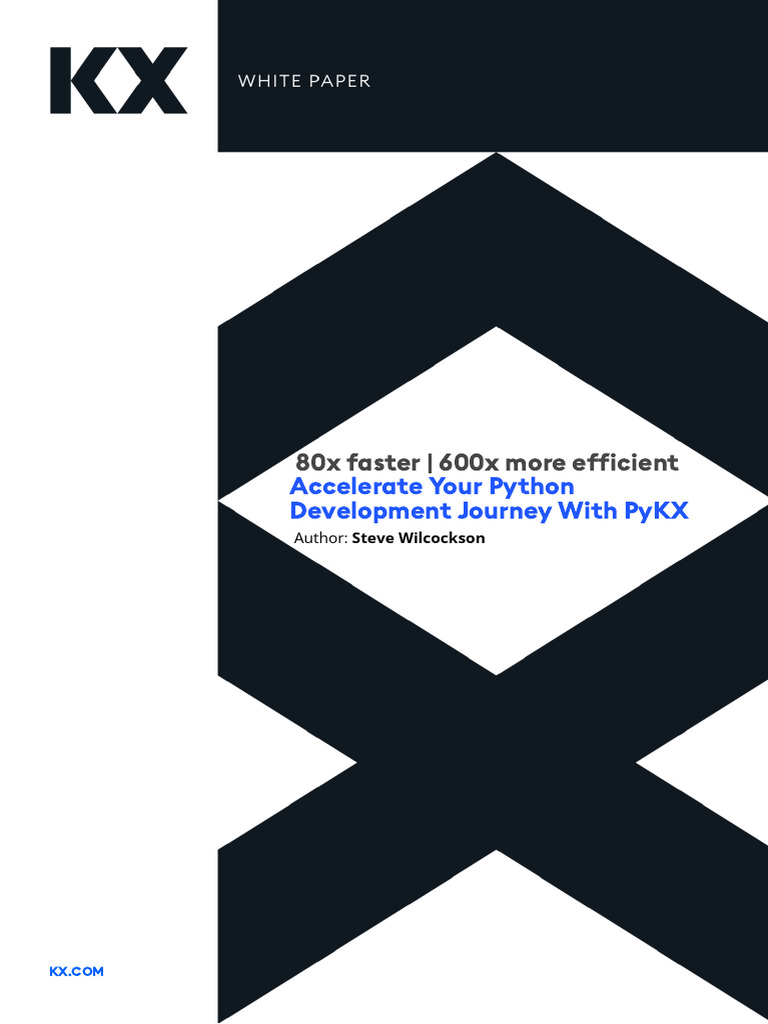 Boost Your Python Development Speed by 80x With PyKX 1703203067 | PDF ...