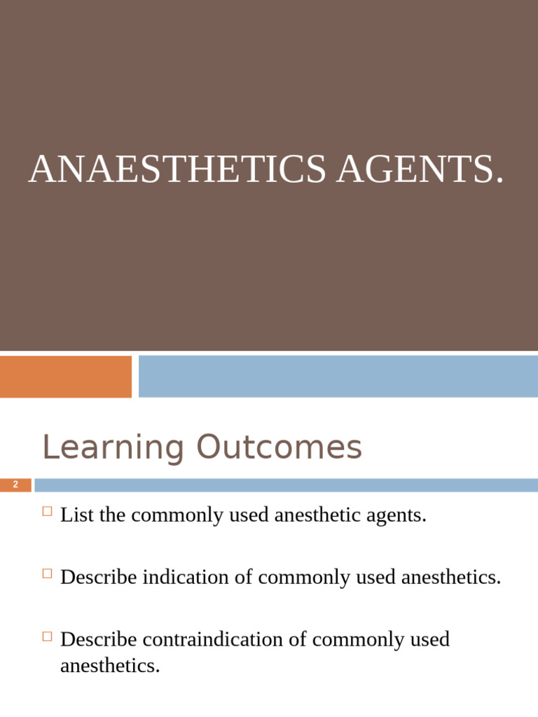SESSION 25 - Anaesthetics | PDF | Anesthesia | Acetylcholine