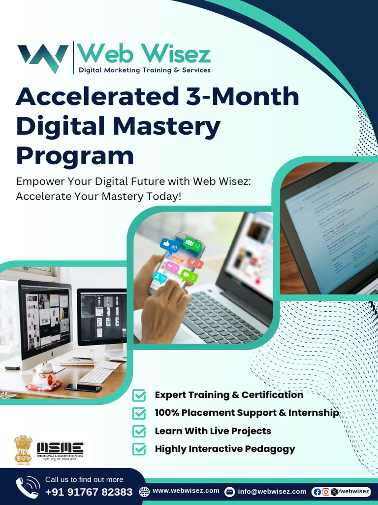 Accelerated 3-Month Digital Mastery Program by Webwisez | PDF | Digital ...