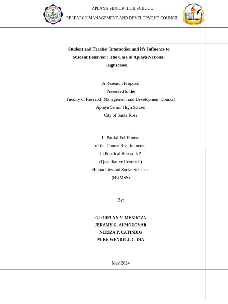 Student Teacher Interaction and Its Influence To Student Behavior | PDF ...