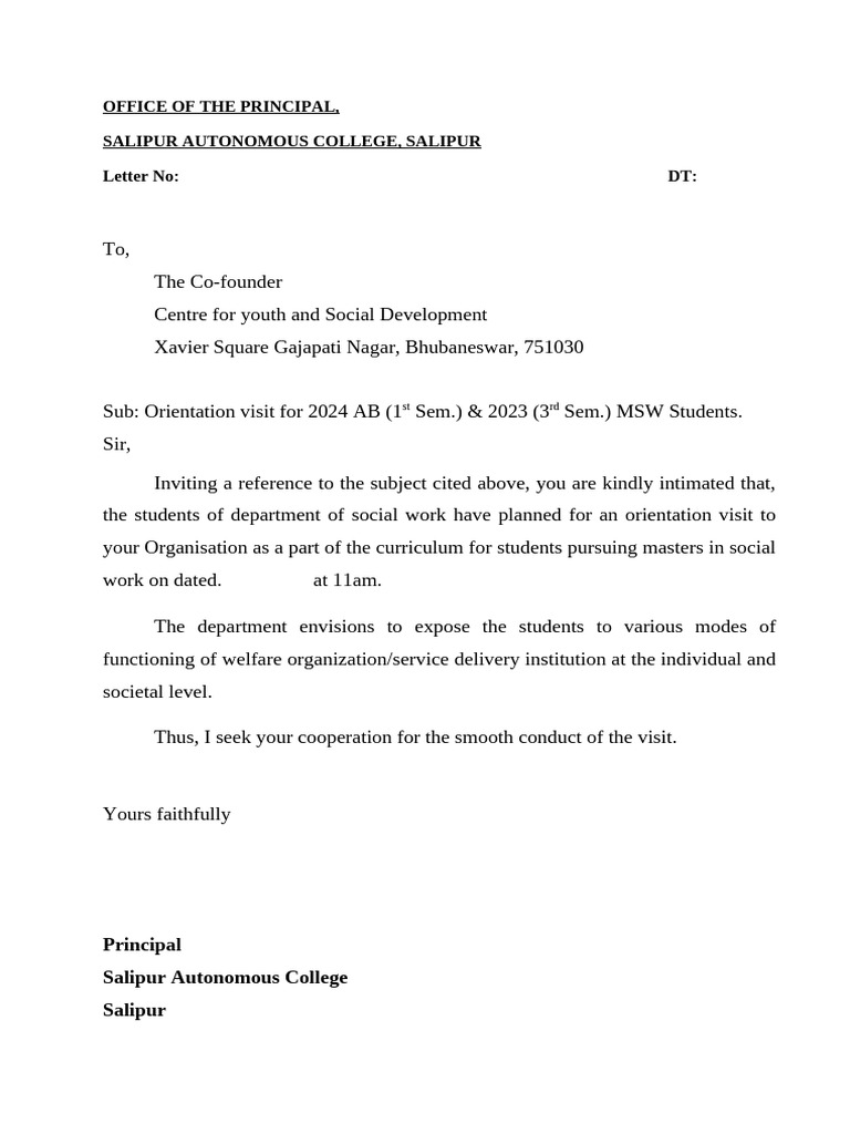 Office of The Principal | PDF