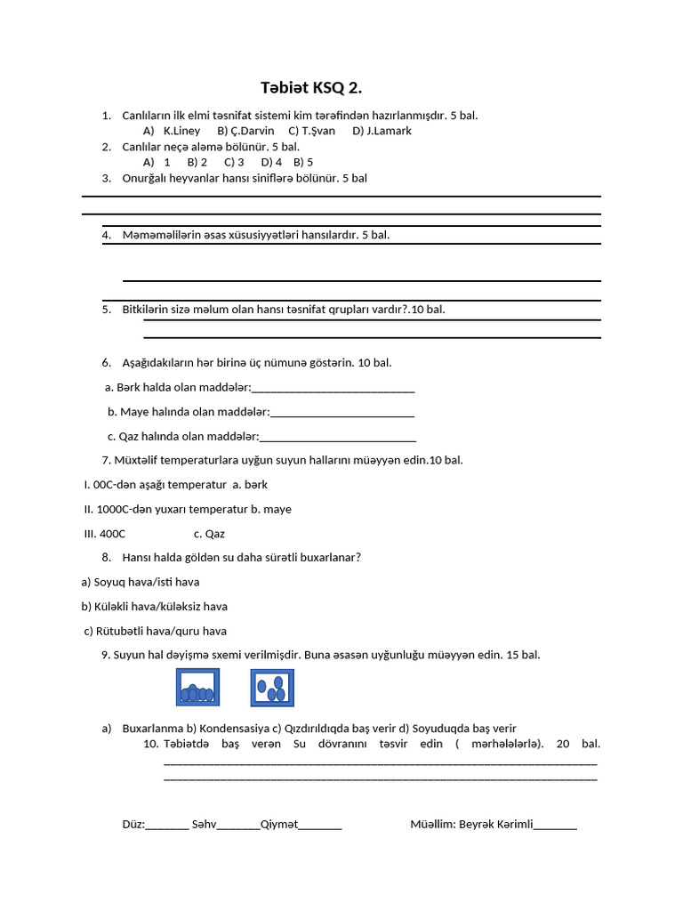 Təbiət KSQ 2. | PDF