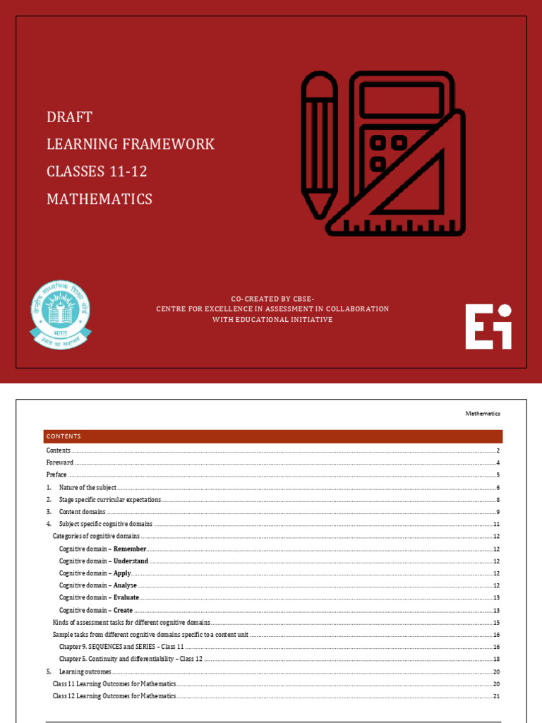 MATH Learning Outcomes | PDF | Mathematics | Educational Assessment