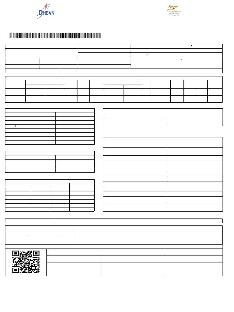 Hdb Sco Ele. Bill | PDF | Electricity | Electric Power