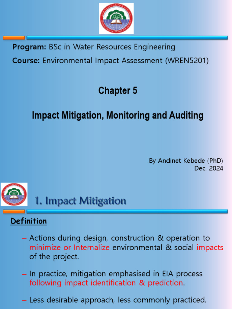 Environmental Mitigation, Monitoring and Management Plan | PDF ...