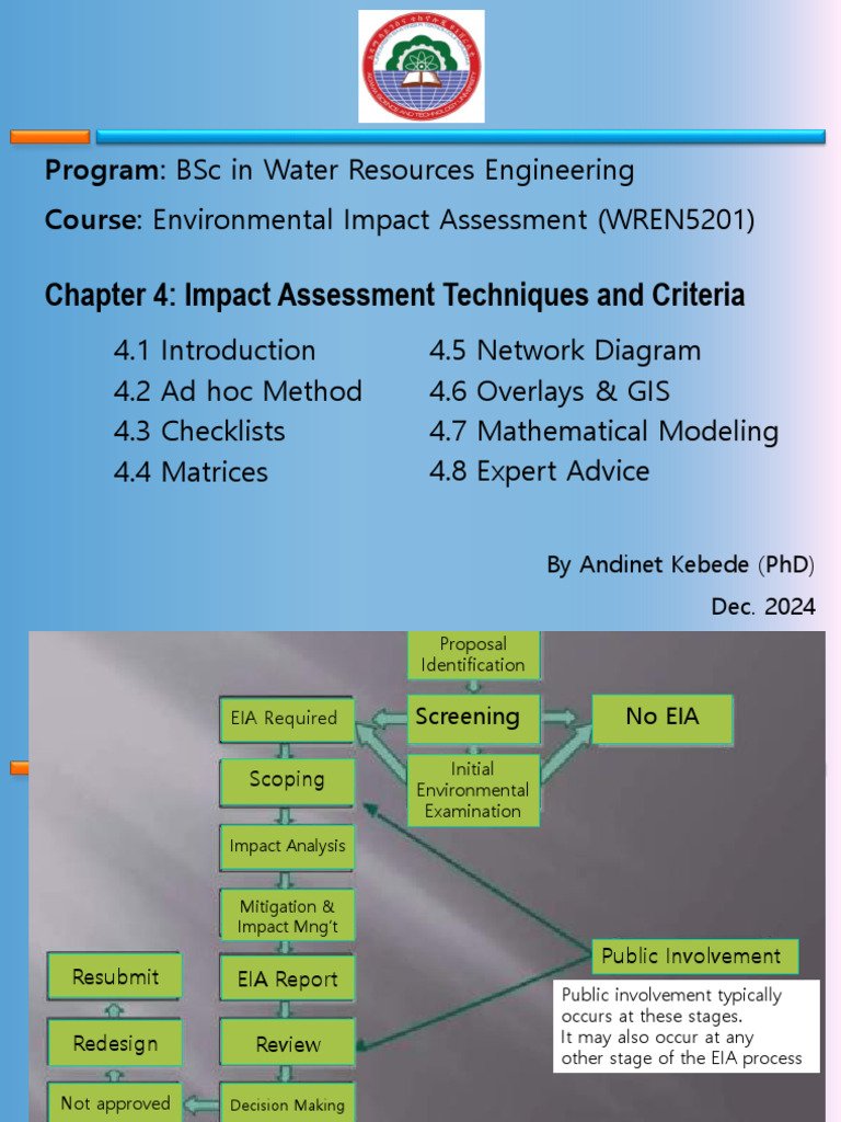 4. Impact assessment techniques and criteria | PDF | Environmental ...