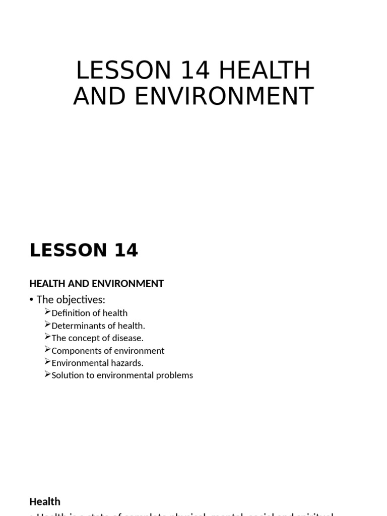 LESSON 14 | PDF | Hazards | Psychology