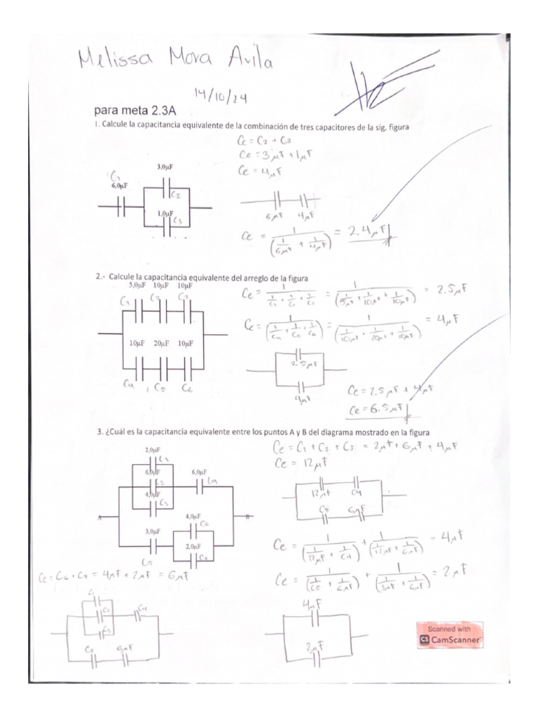 Meta+2 3A+Circuitos+de+Capacitores | PDF