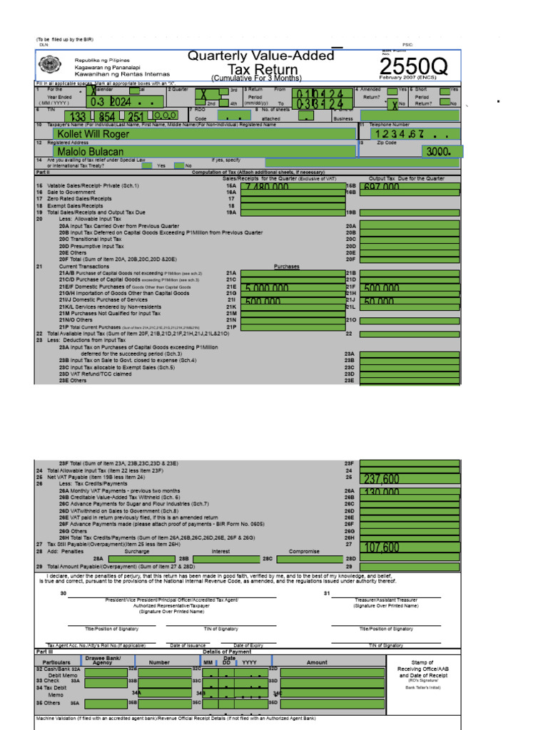 2550Q Tax Return Form Instructions | PDF | Value Added Tax | Taxes