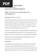 Salvation Ministries 2026 Expectation Form | PDF