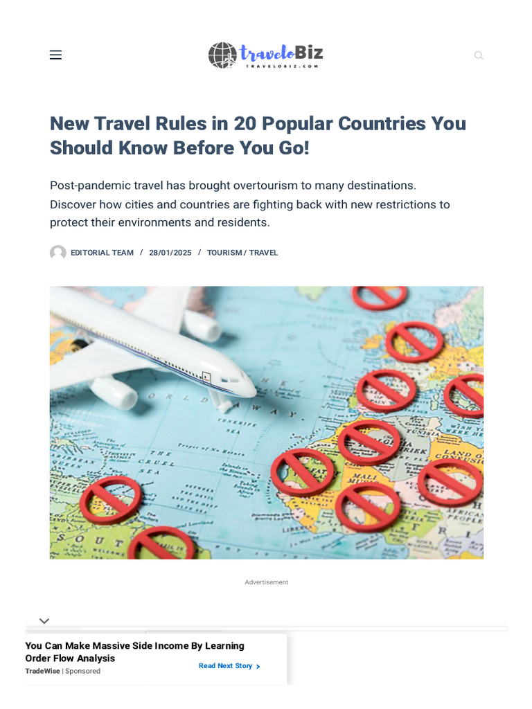 New Travel Rules in 20 Popular Countries You Should Know Before You Go ...