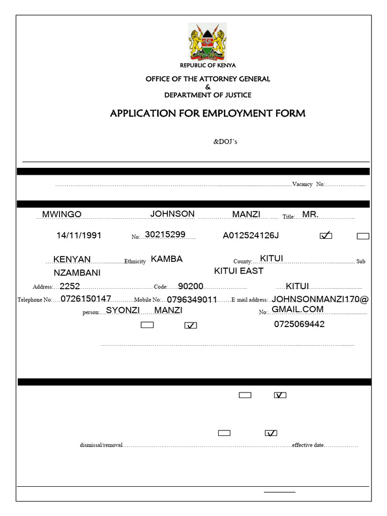 FORM-OAGDOJ.1.24 | PDF | Bachelor's Degree | Academic Degree