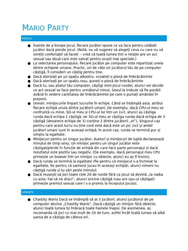 Jocuri Sexuale | PDF