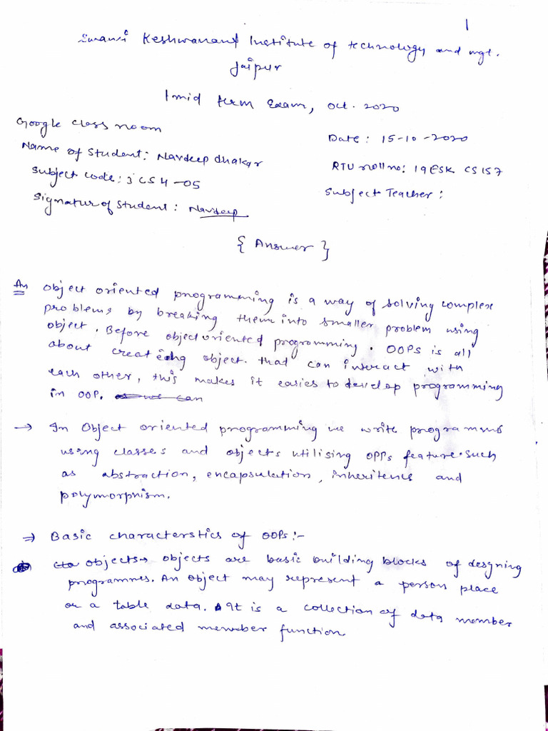 SKIT ASSIGNMENT 1 | PDF