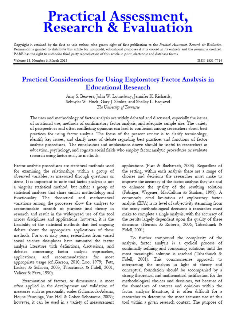 Factor Analysis Intro | PDF | Factor Analysis | Matrix (Mathematics)