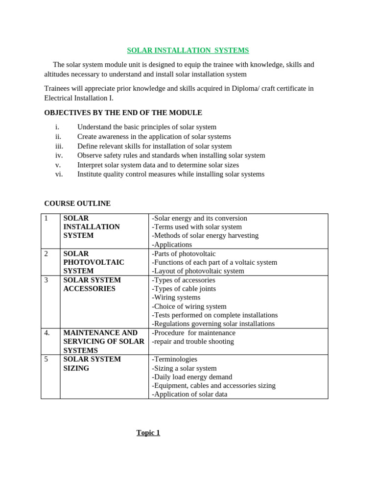 Solar Installation Notes-1 | PDF | Photovoltaics | Solar Panel