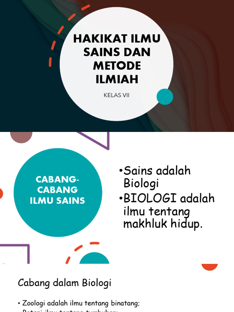 Hakikat Ilmu Sains Dan Metode Ilmiah - 044440 | PDF