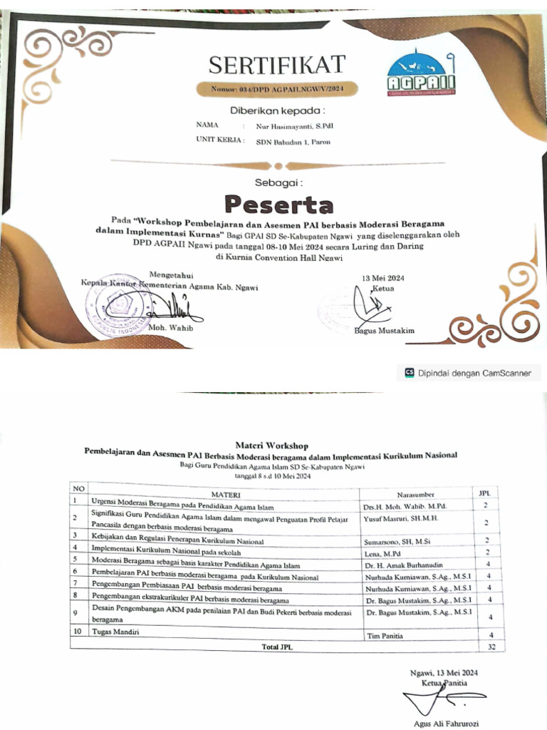 Sertifikat Pai | PDF