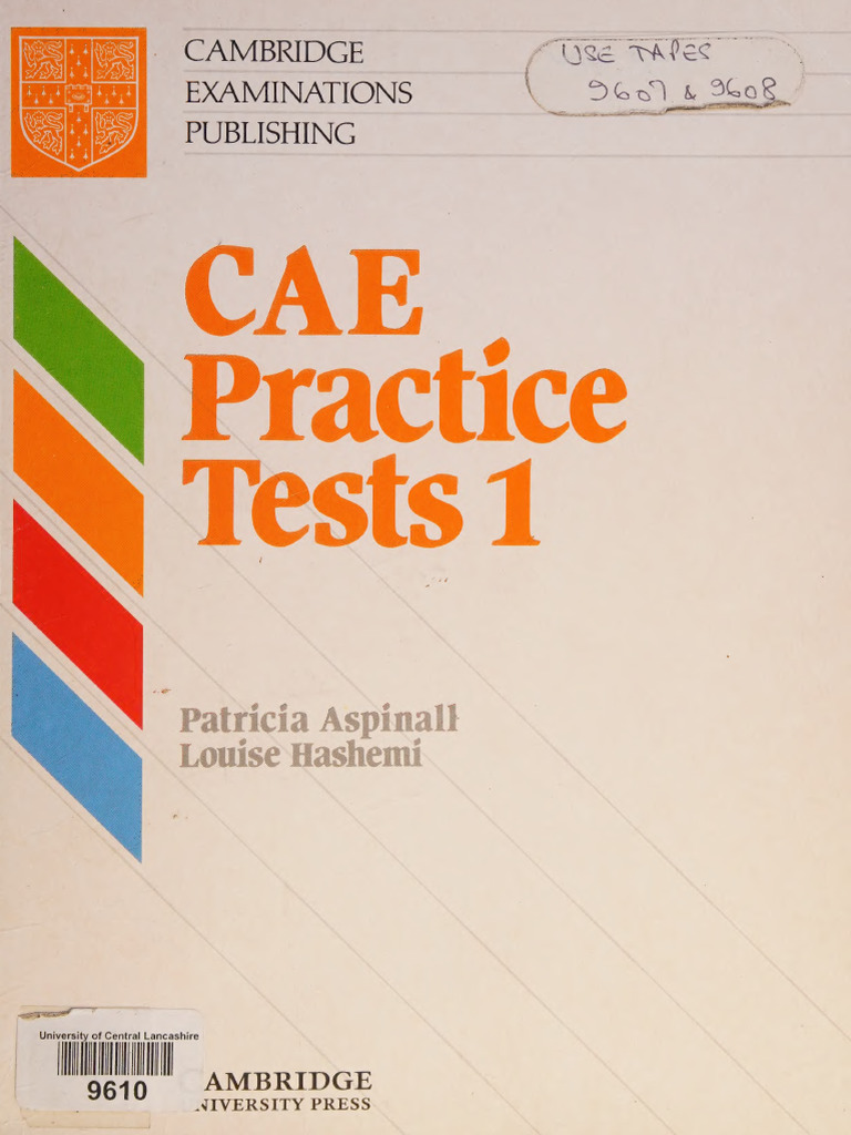 Certificate in Advanced English Practice Tests - Patricia Aspinall and ...