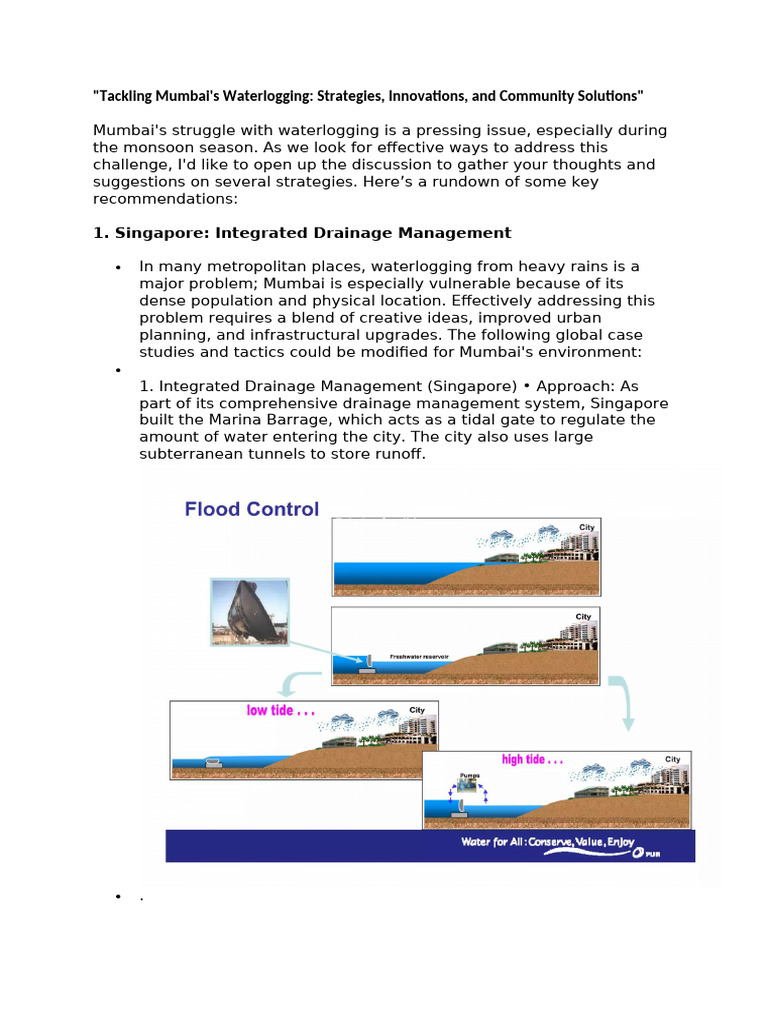 Tackling Mumbai's Waterlogging | PDF | Stormwater | Green Infrastructure