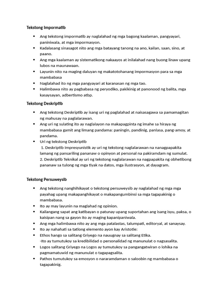 Tekstong Impormatib | PDF | Qualitative Research | Quantitative Research