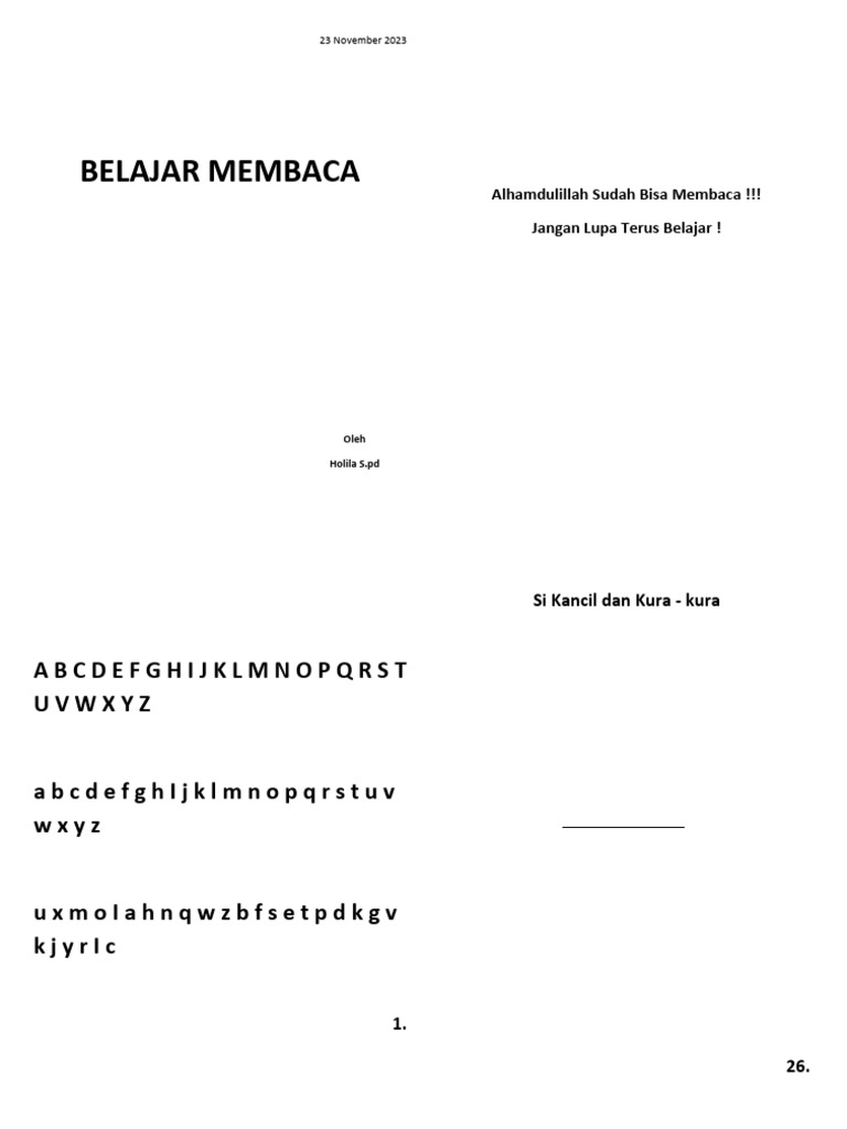 Ketikan Membaca PT 2 | PDF