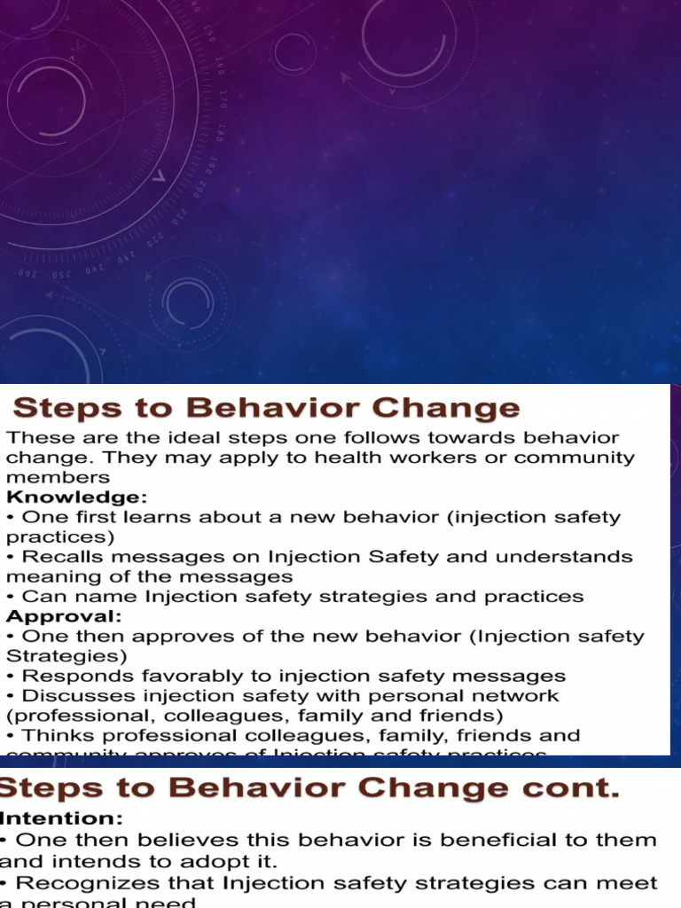 BEHAVIOUR CHANGE | PDF | Reinforcement | Motivational