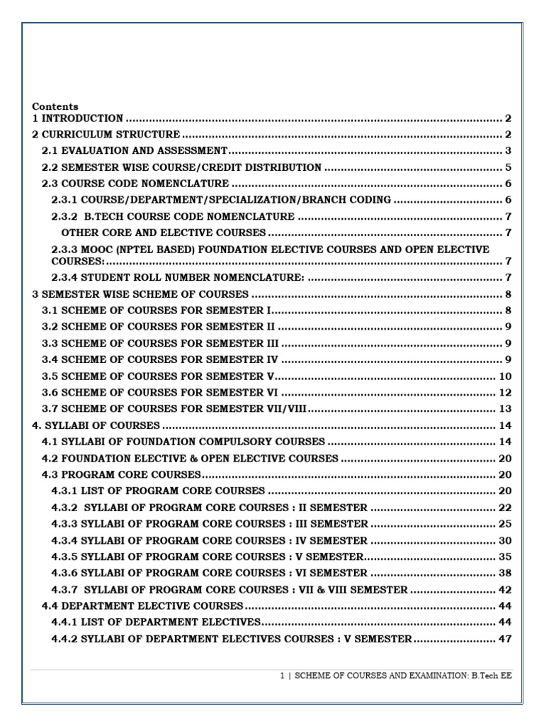 NSUT B.Tech EE Curriculum Overview | PDF | Curvature | Eigenvalues And ...